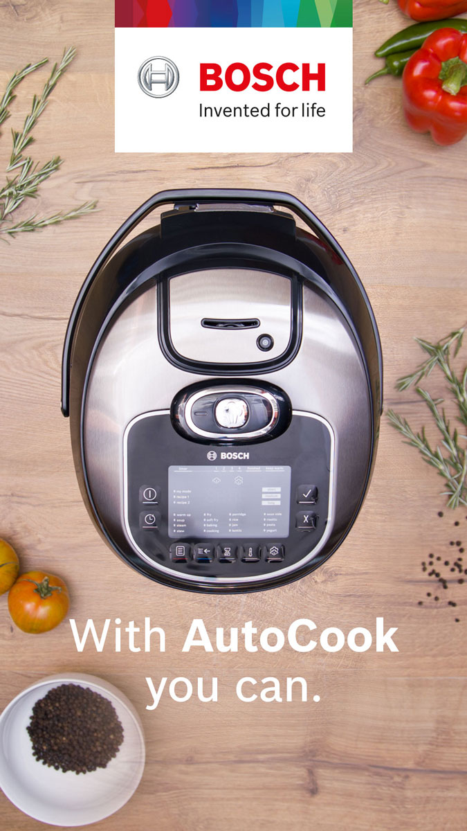 Bosch brings Autocook recipes to life with its first Facebook Canvas ...