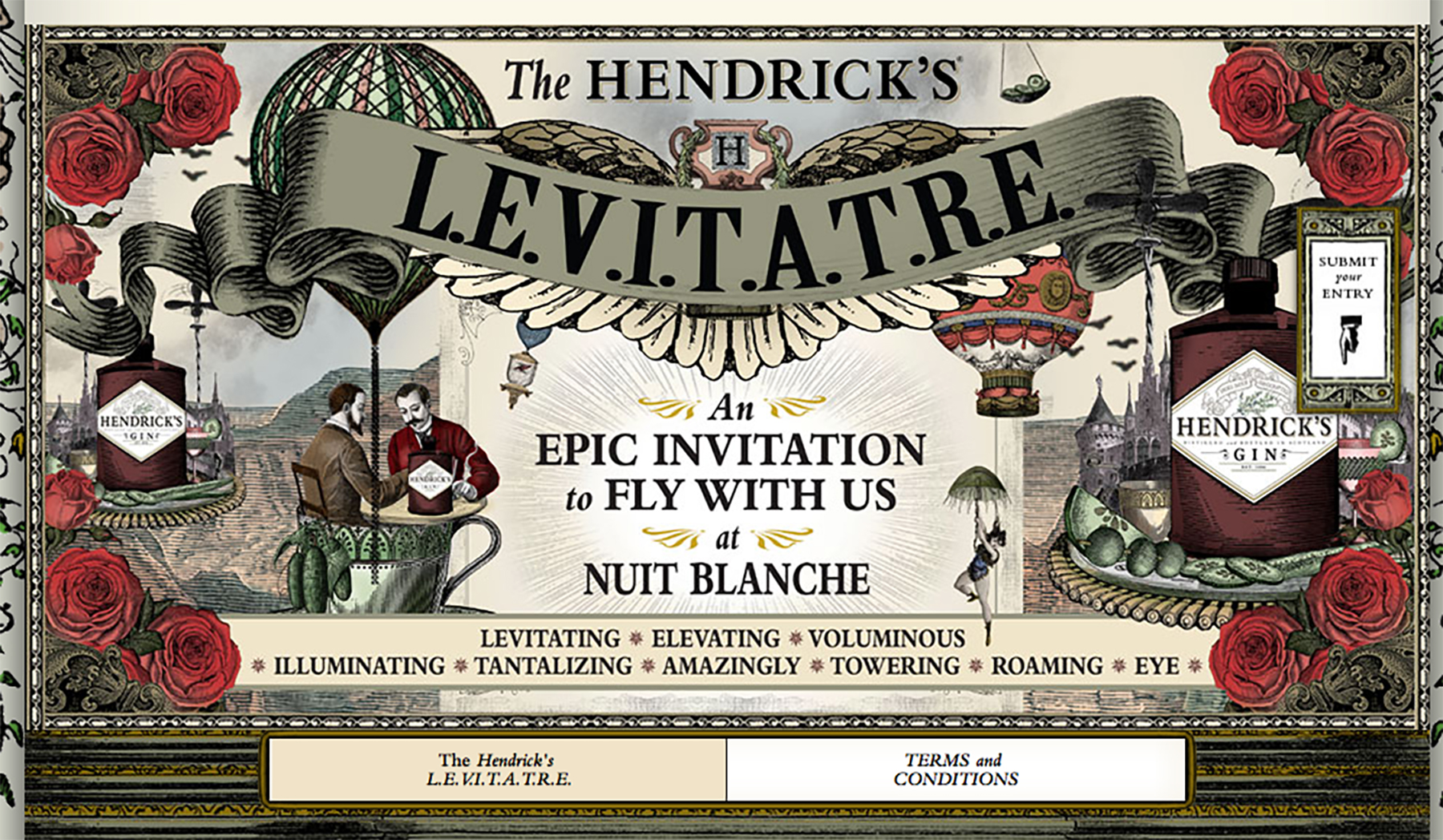 Digital Marketing Campaign for Hendrick’s Gin unique hot air balloon ...