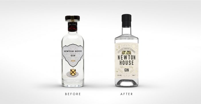 Design Happy Provides Fresh New Branding for Newton House Gin ...
