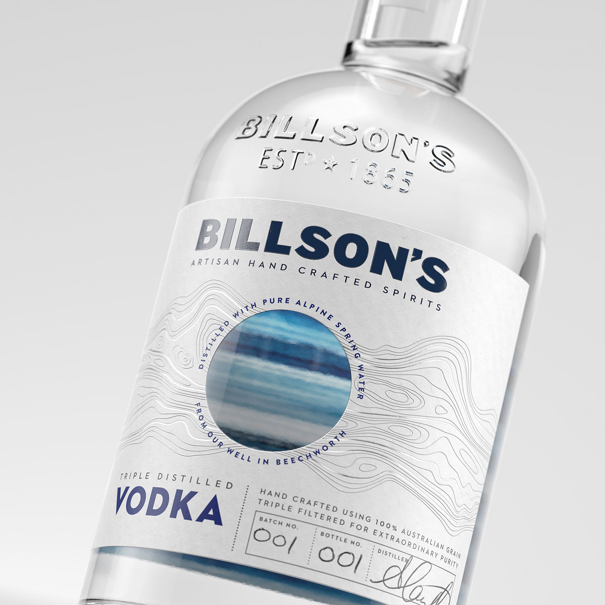 Billson’s launches small batch vodka with strategy and design by Cowan ...