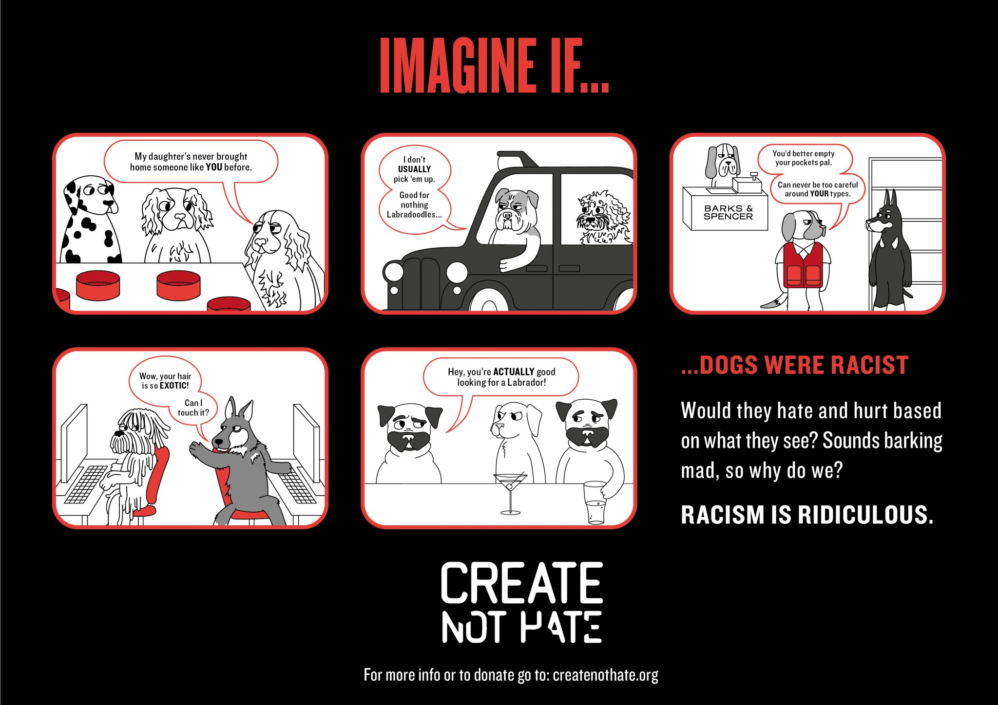 Create Not Hate launches new anti-racism campaigns devised by under ...